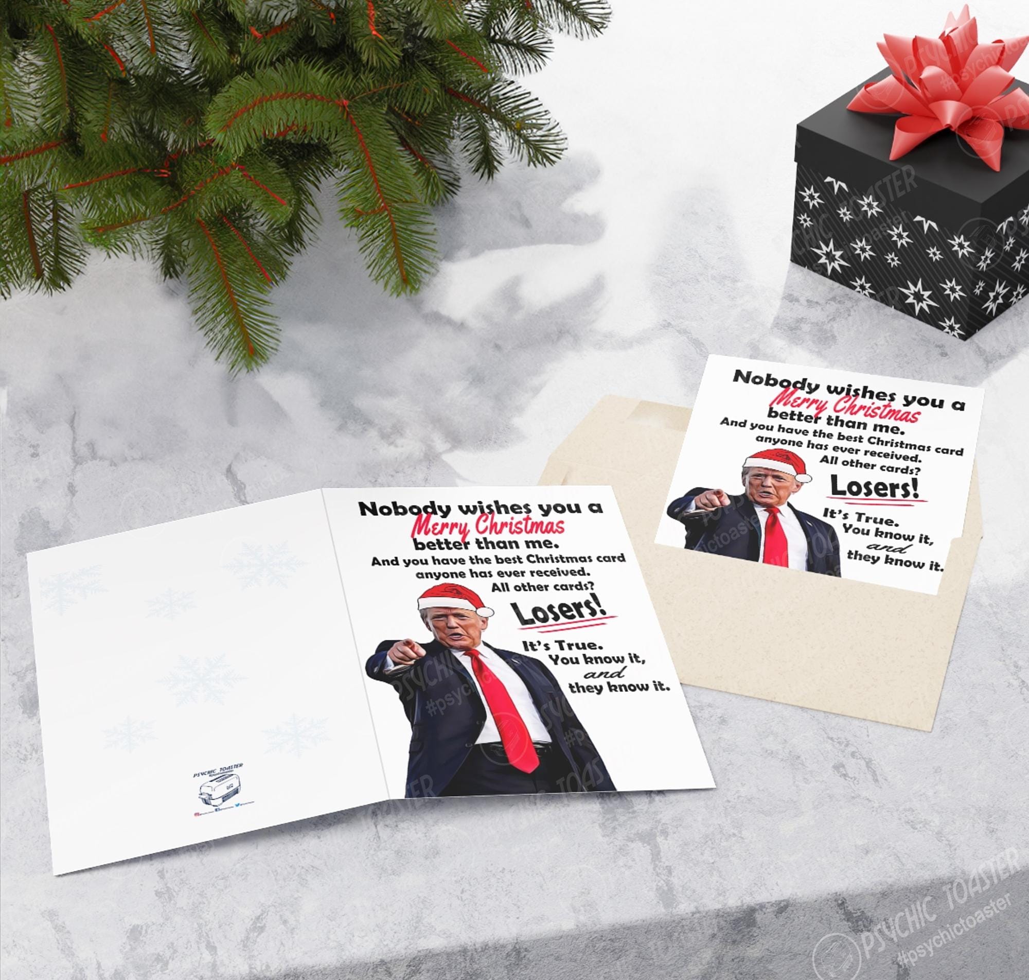 Trump Christmas Card, Funny Donald Trump Card, Republican Christmas ...