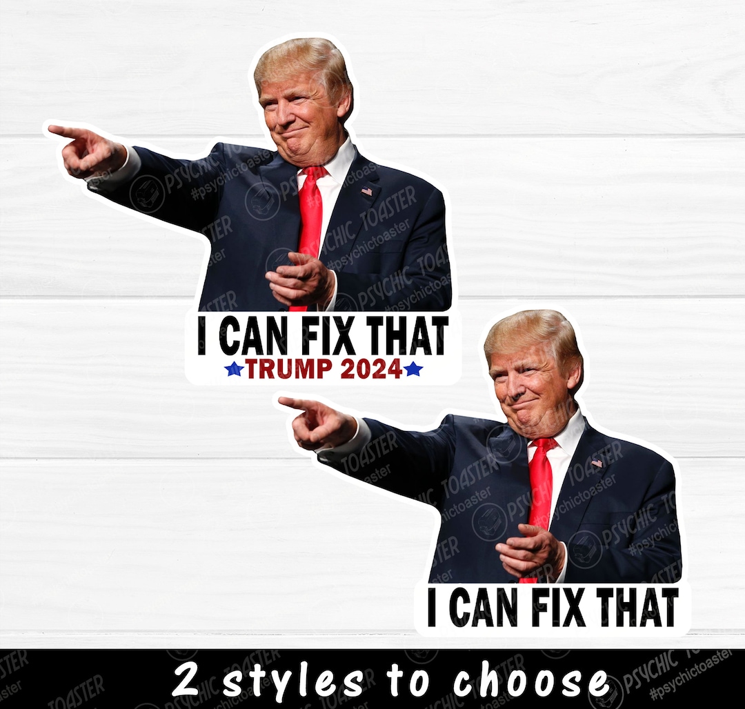 Trump 2024, I Can Fix That Inflation Gas Pump Decal Stickers, Vinyl ...