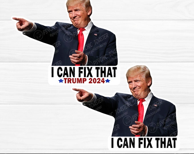 Trump 2024, I Can Fix That Inflation Gas Pump Decal Stickers, Vinyl ...