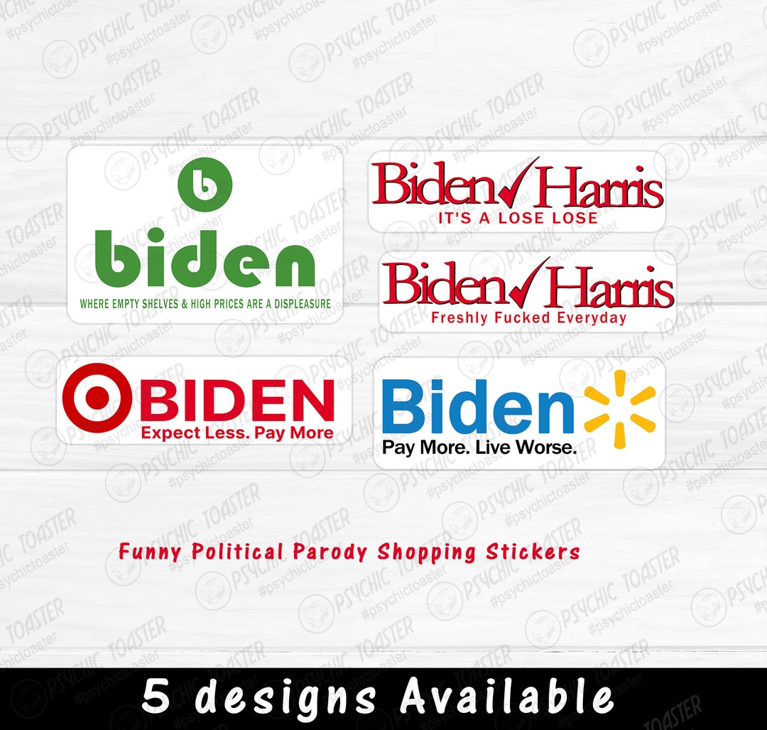 Funny Parody Political Shopping Stickers, Vinyl, Vote Trump - Etsy