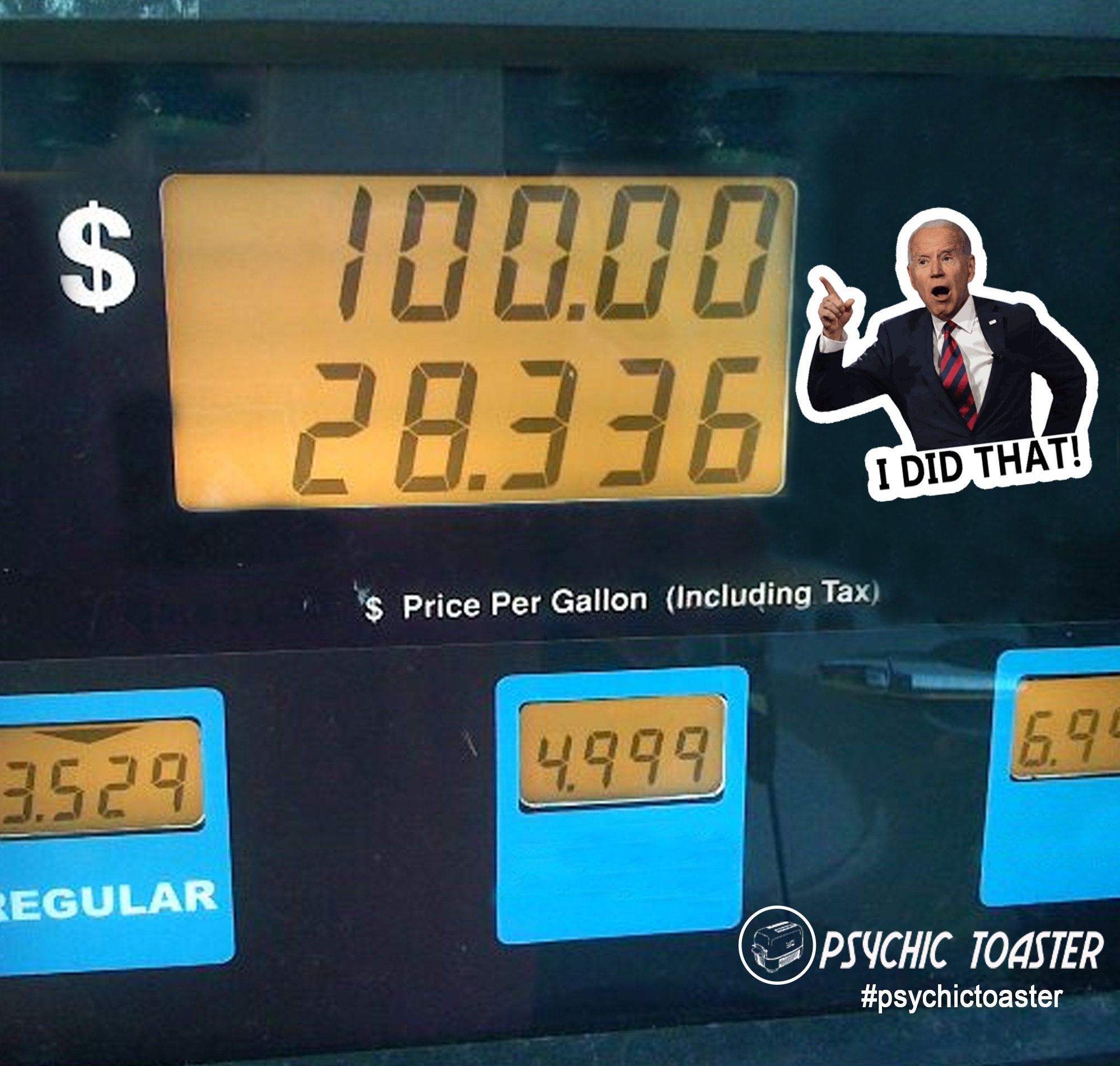 Anti Joe Biden, I Did That, Gas Pump Decal Stickers, Vinyl, Laminated ...