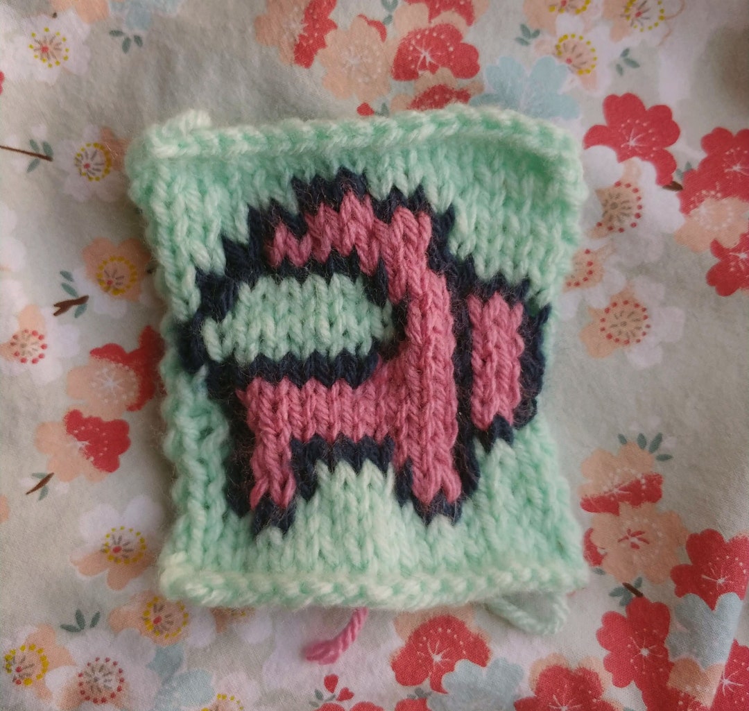 Among Us Knitting Square Pattern - Etsy