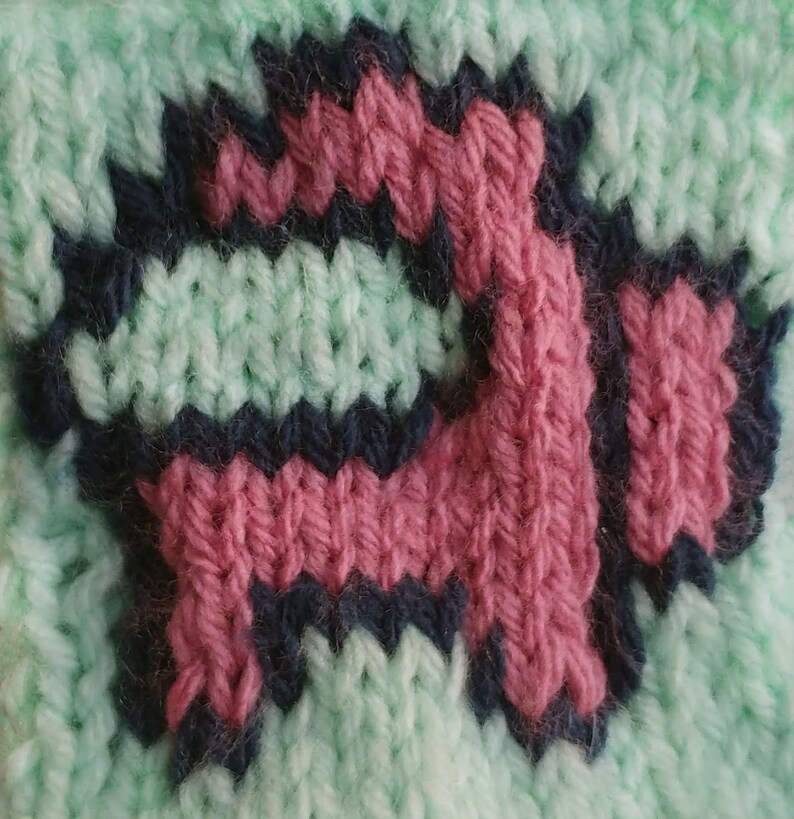 Among Us Knitting Square Pattern - Etsy