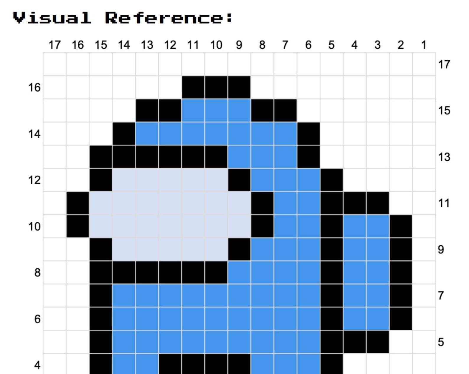 Among Us Crochet Square Digital Pattern Pixel Crochet - Etsy