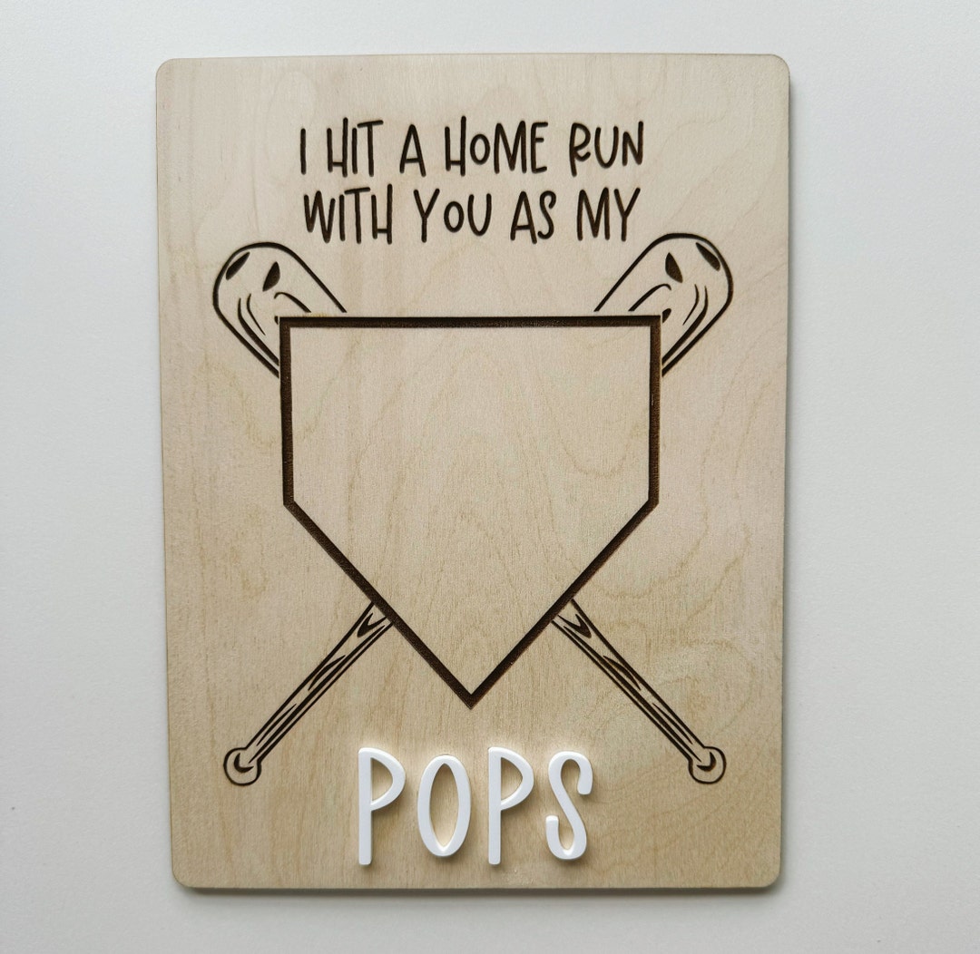 Father's Day Home Run Plaque | Father's Day | Dad Gift - Etsy