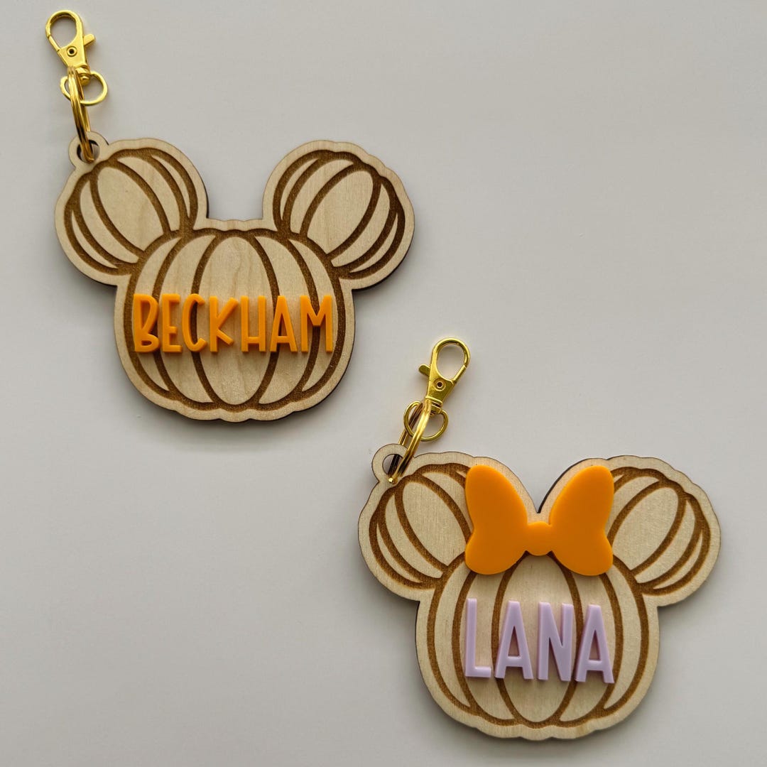 Mouse Pumpkin Inspired Keychains | Halloween Keychains - Etsy