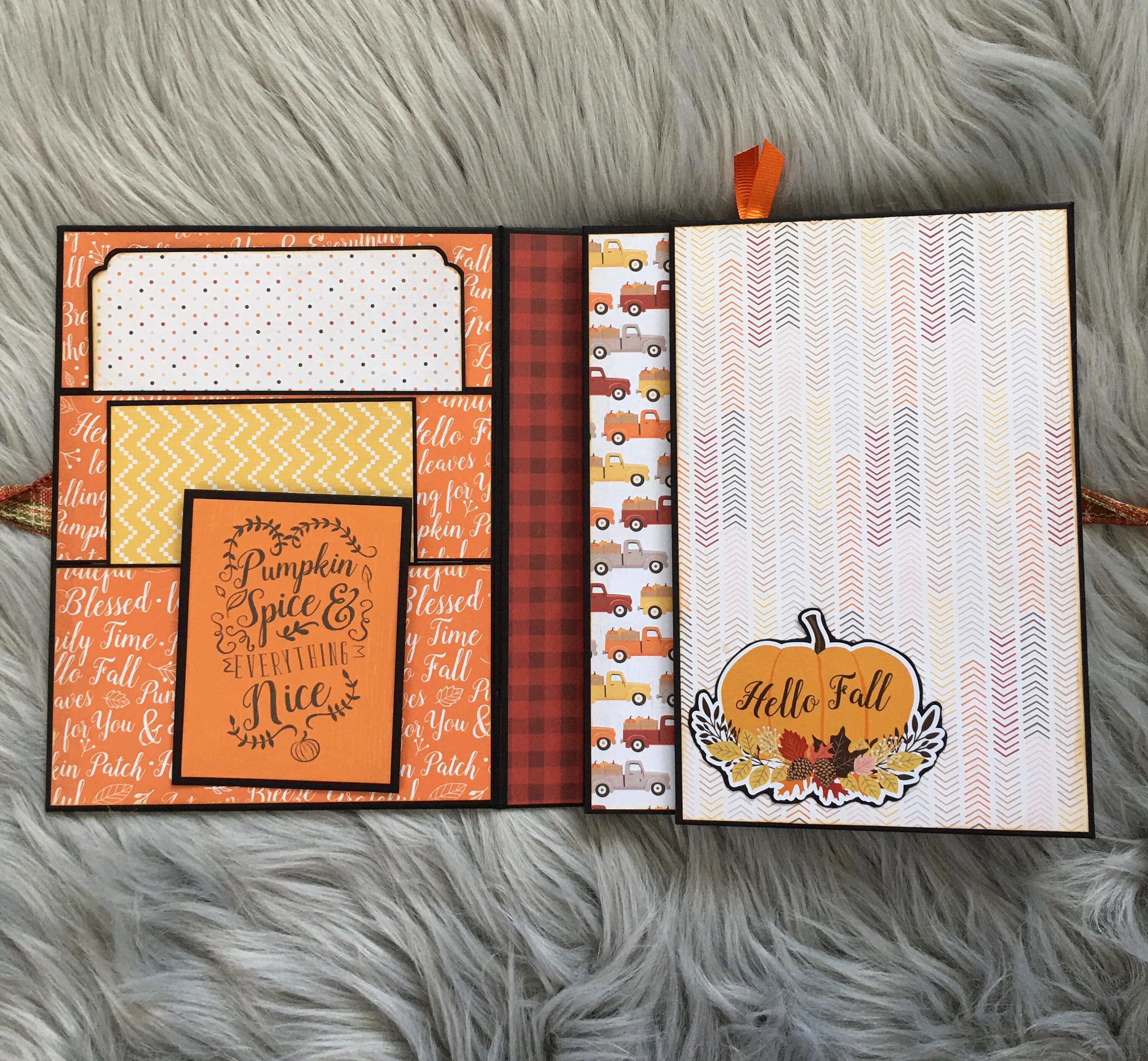Autumn Album, Fall Album, Mini Album, Folio Album, Scrapbook Album ...