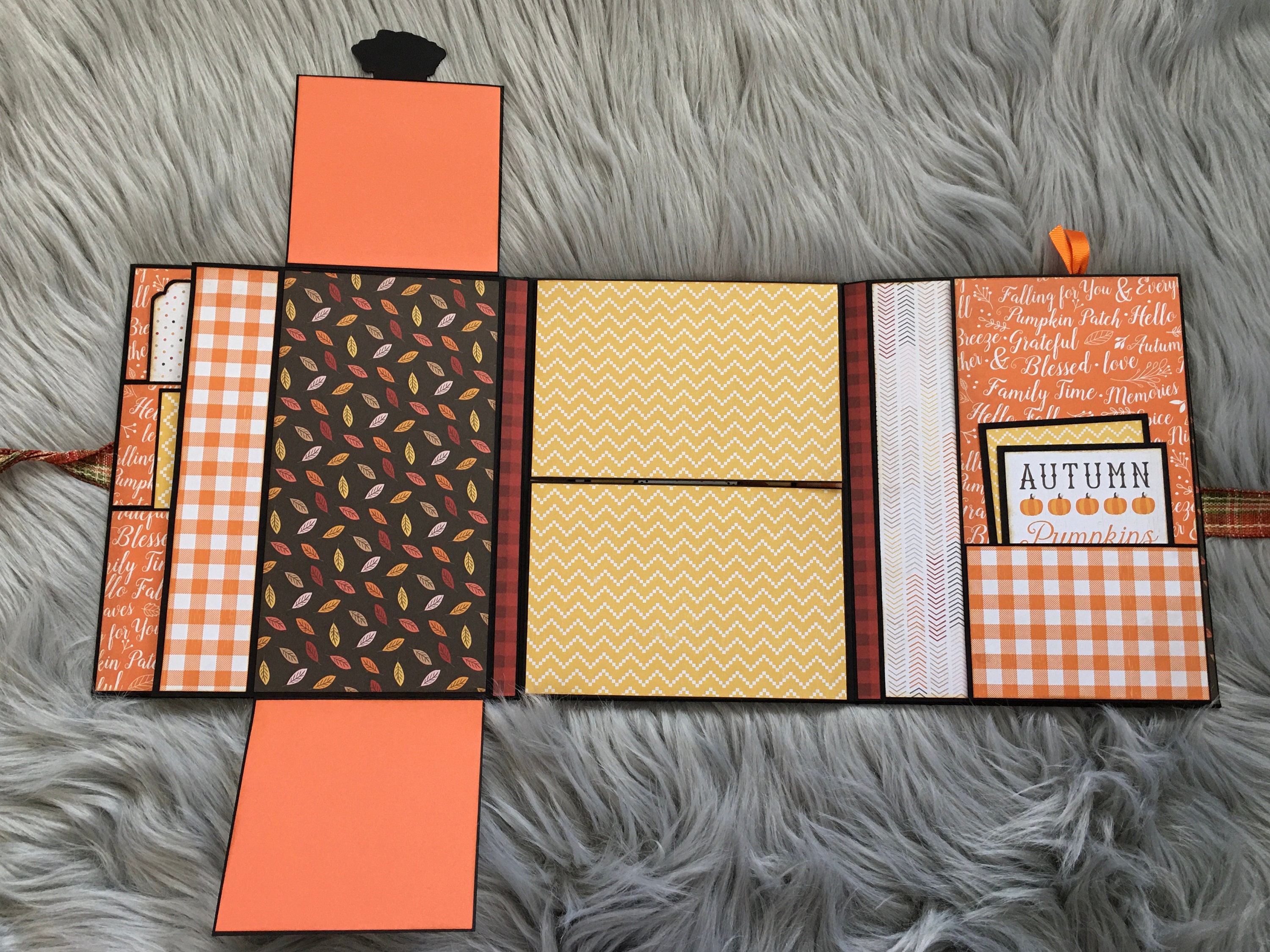 Autumn Album, Fall Album, Mini Album, Folio Album, Scrapbook Album ...