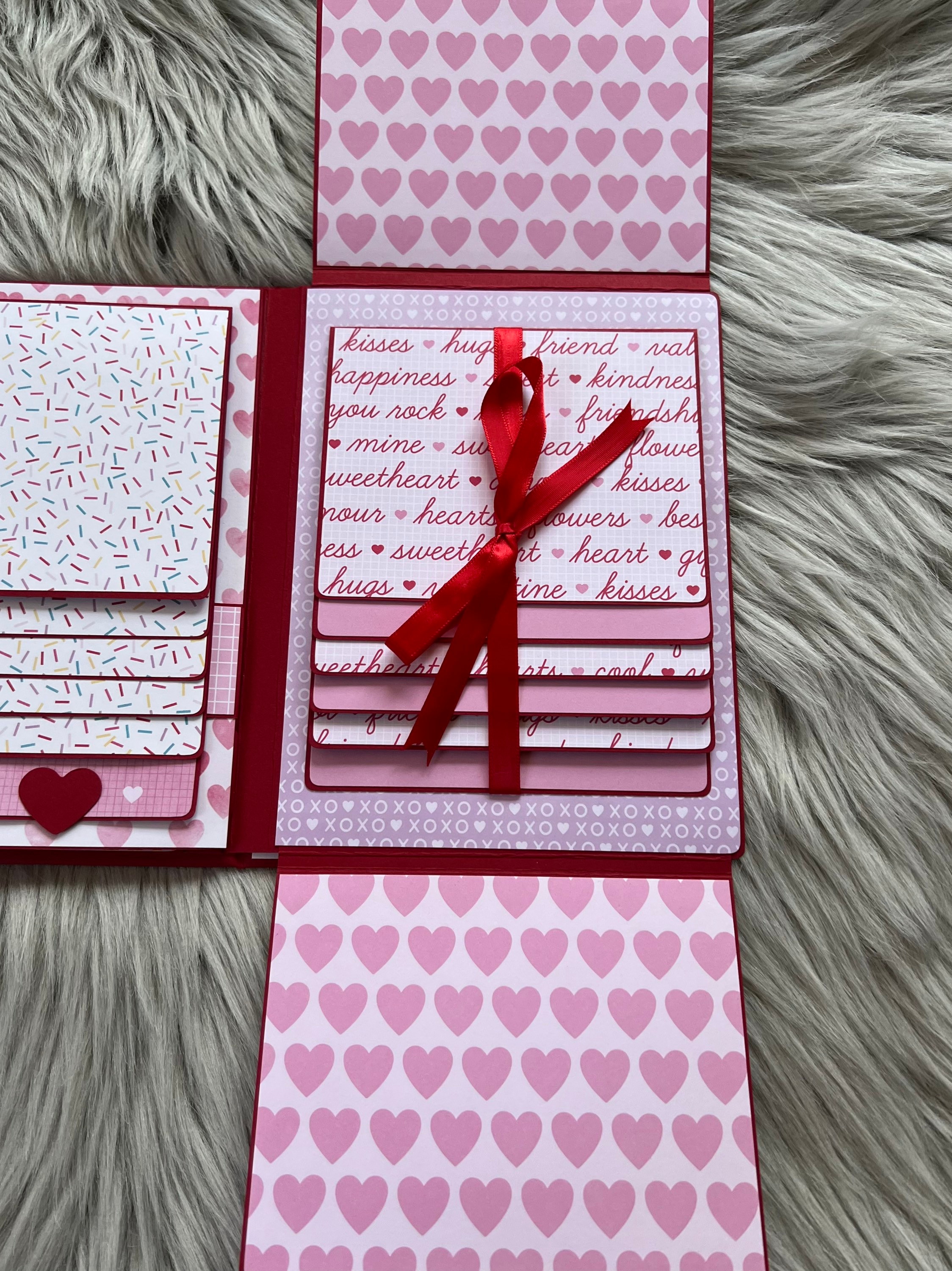 Valentines Album Mini Album Folio Album Handmade Scrapbook - Etsy