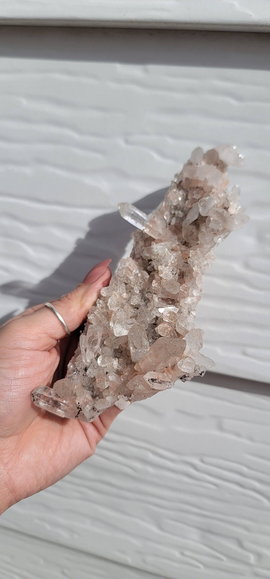 High Grade Pink Himalayan Quartz With Black Tourmaline Inclusions - Etsy