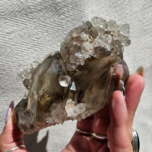 Self-healed Smoky Quartz Cluster - Etsy