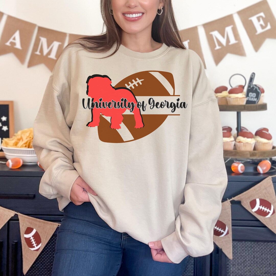 University of Georgia Football Sweatshirt, Unisex Univerity of Georgia ...