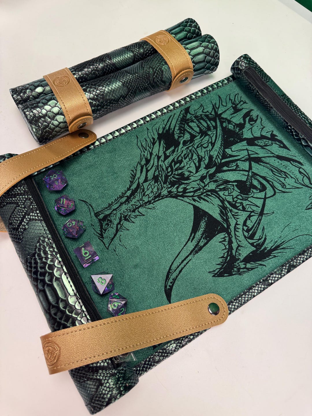 Personalized DND Dice Scroll, Dice Case, Roll Mat, D&D, TTRPG, Dungeons and Dragons, Hellfire - Etsy