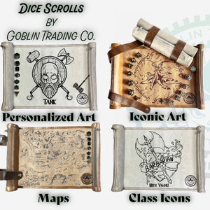 Dnd Dice Scroll, Scroll of Rolling, Dice Case, Chonk Dice Storage, Dice ...