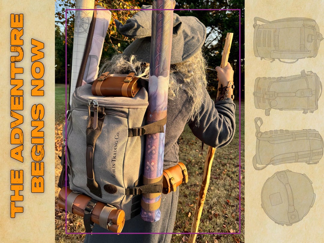 EPIC Dnd Combo: Bag of Holding + D&D Potion Set + Map Tube and Dice ...