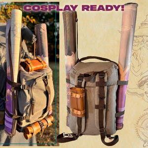 Dnd Adventurer's Bag, TTRPG Backpack, Map Tube & Cooler - Etsy