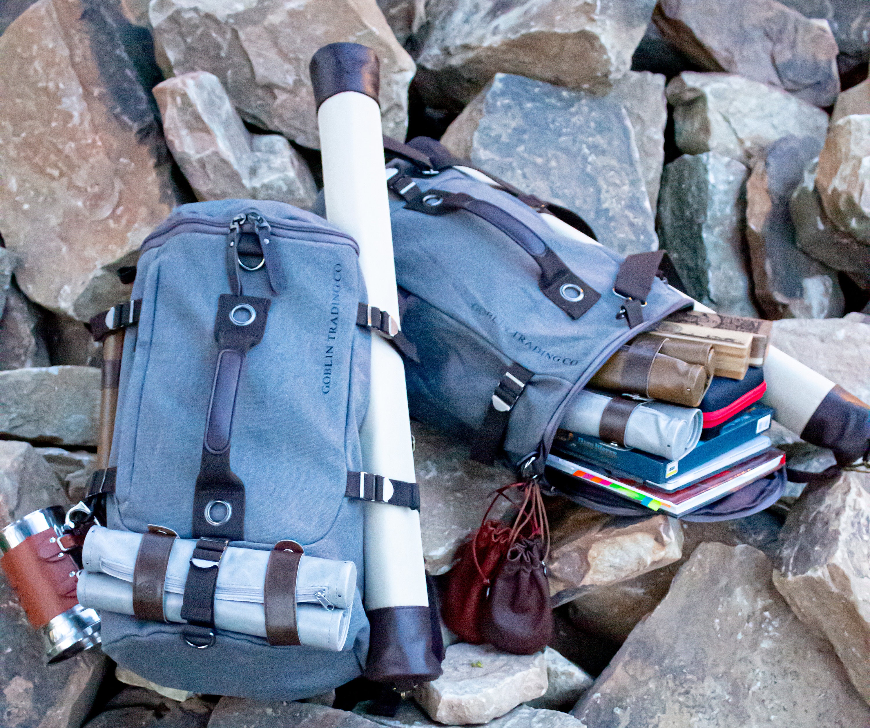 Dnd Adventure Pack TTRPG Backpack D&D Map Tube Cooler Tube - Etsy