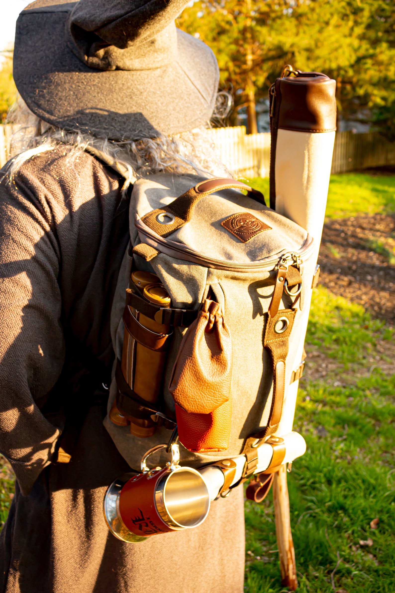 Dnd Adventure Pack TTRPG Backpack D&D Map Tube Cooler Tube - Etsy