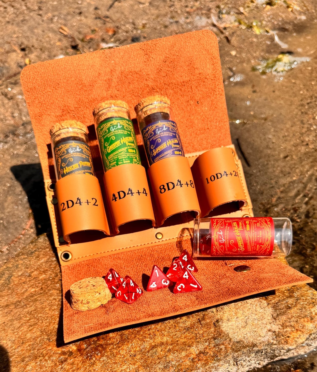 Dnd Potion Set, Potion Bandolier, Cosplay Ready, Comes With Bandolier ...