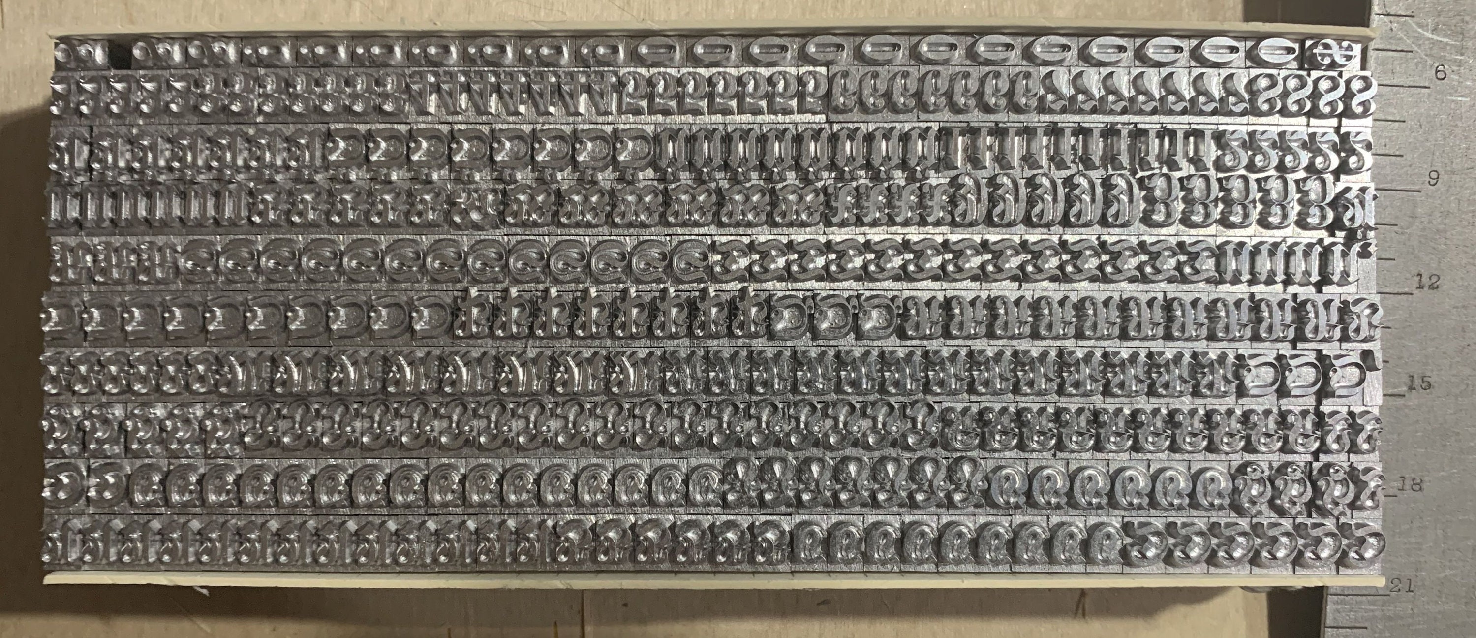 Heintzemann 18pt New Font for Letterpress Printing - Etsy