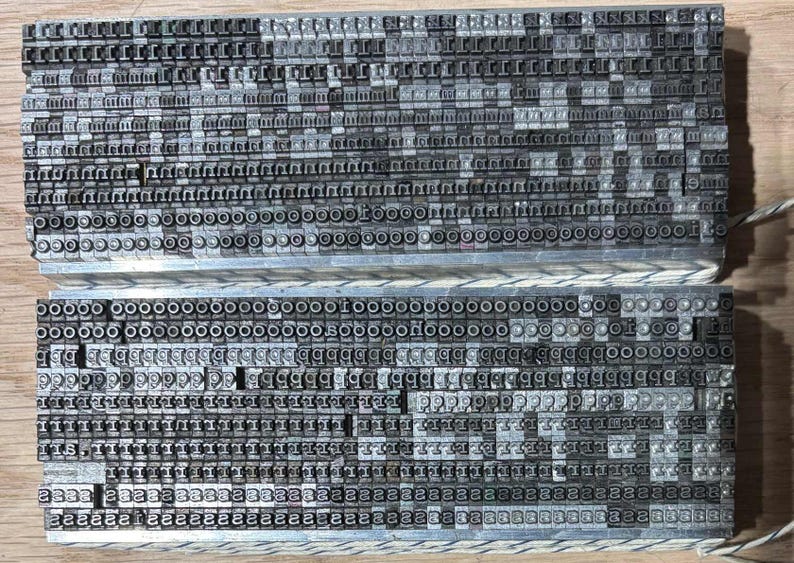 12 Point Typewriter Complete Font in Monotype, for Letterpress Printing ...