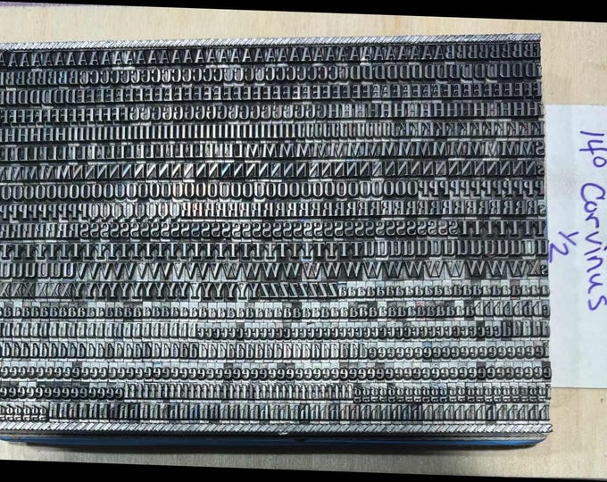 Corvinus Medium 14 Point Font Metal Type for Letterpress Printing - Etsy