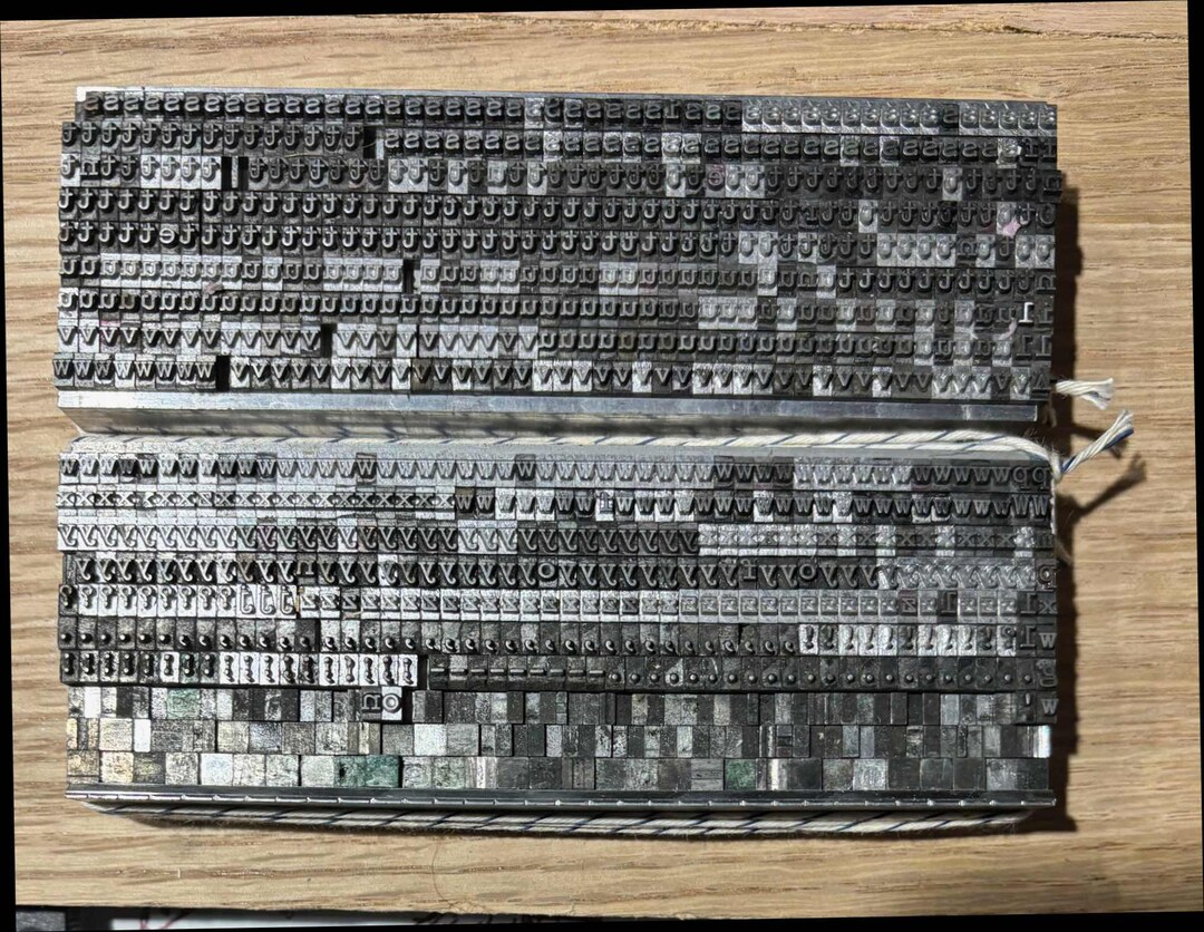 12 Point Typewriter Complete Font in Monotype, for Letterpress Printing ...