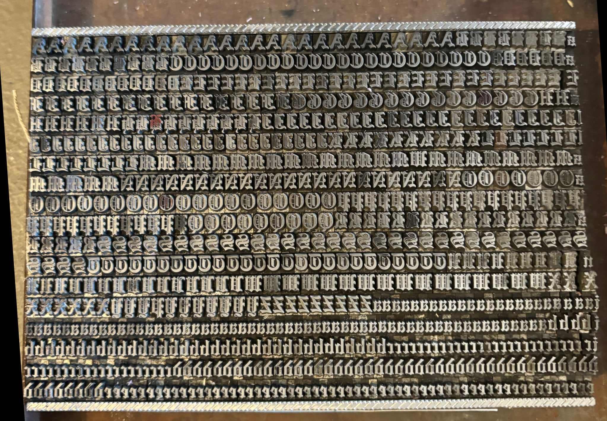 Engraver's Old English 14 Point Foundry Type for Letterpress Printing ...
