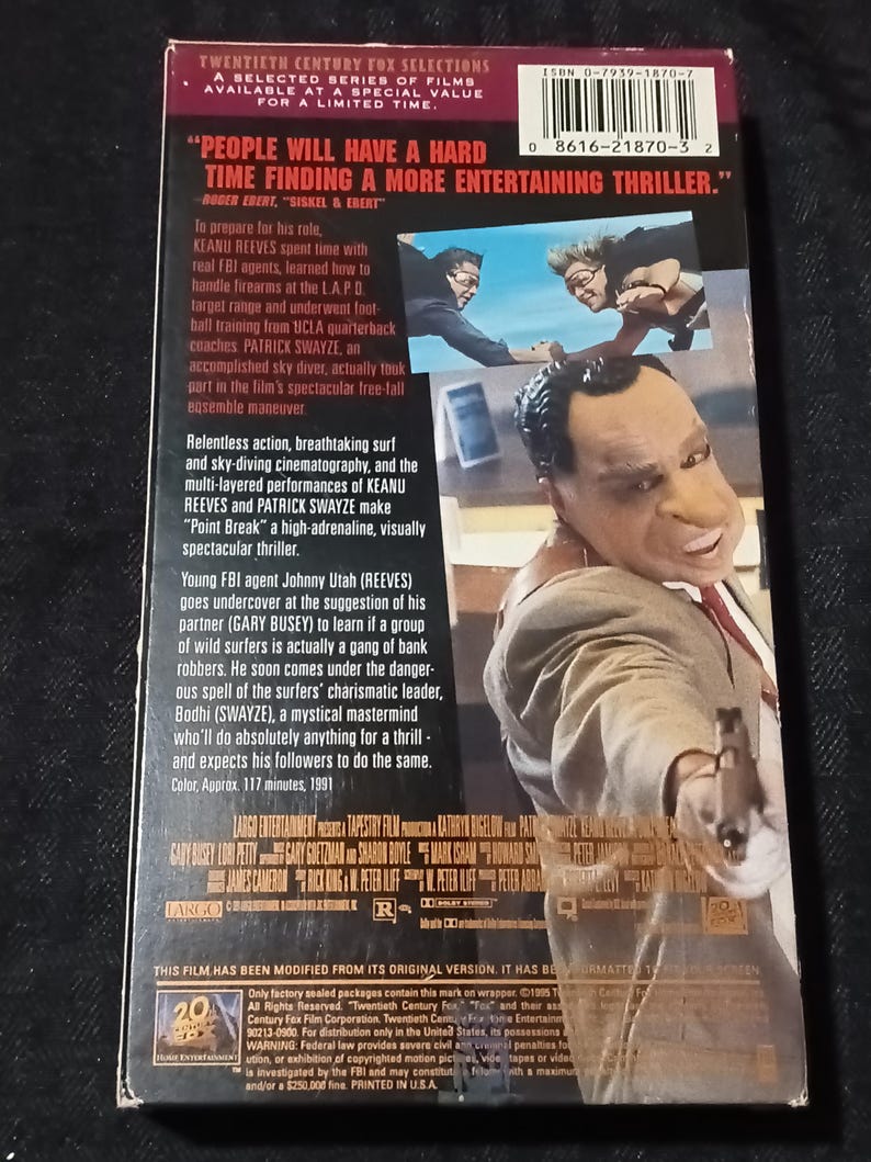 Point Break (VHS Movie) - Etsy
