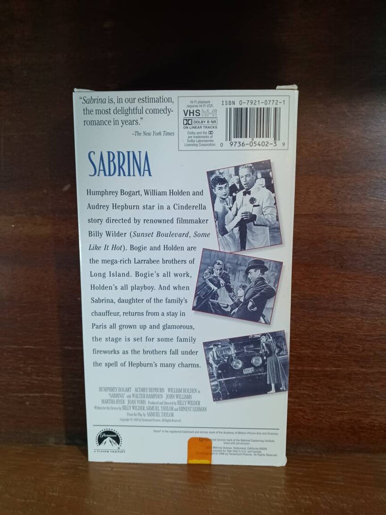 Sabrina (VHS MOVIE) - Etsy