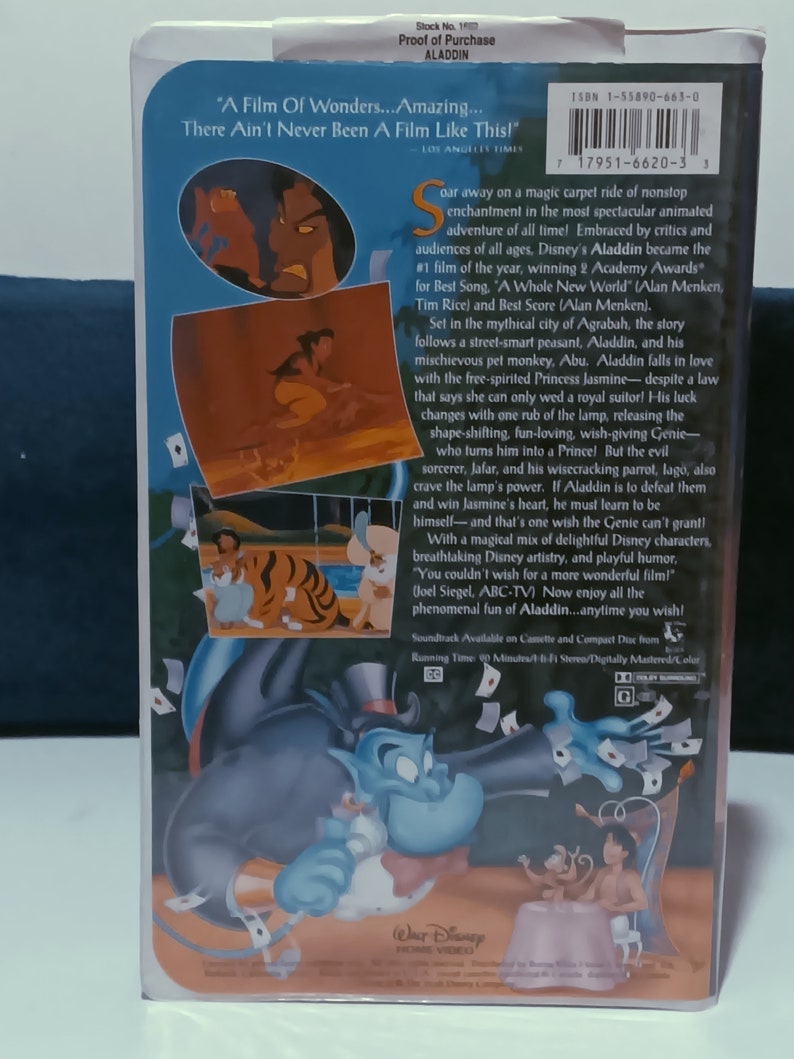 Aladdin (VHS MOVIE) - Etsy