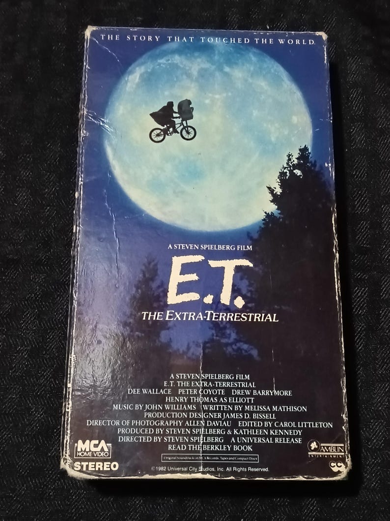 E.T. (VHS Movie) - Etsy