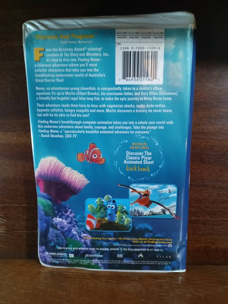 Finding Nemo (VHS MOVIE) - Etsy