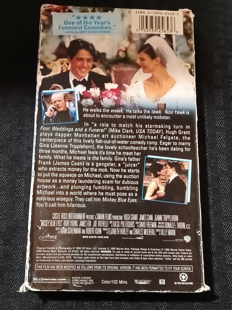 Mickey Blue Eyes (VHS Movie) - Etsy