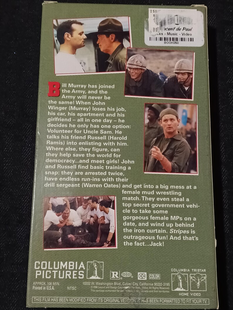 Stripes (VHS Movie) - Etsy