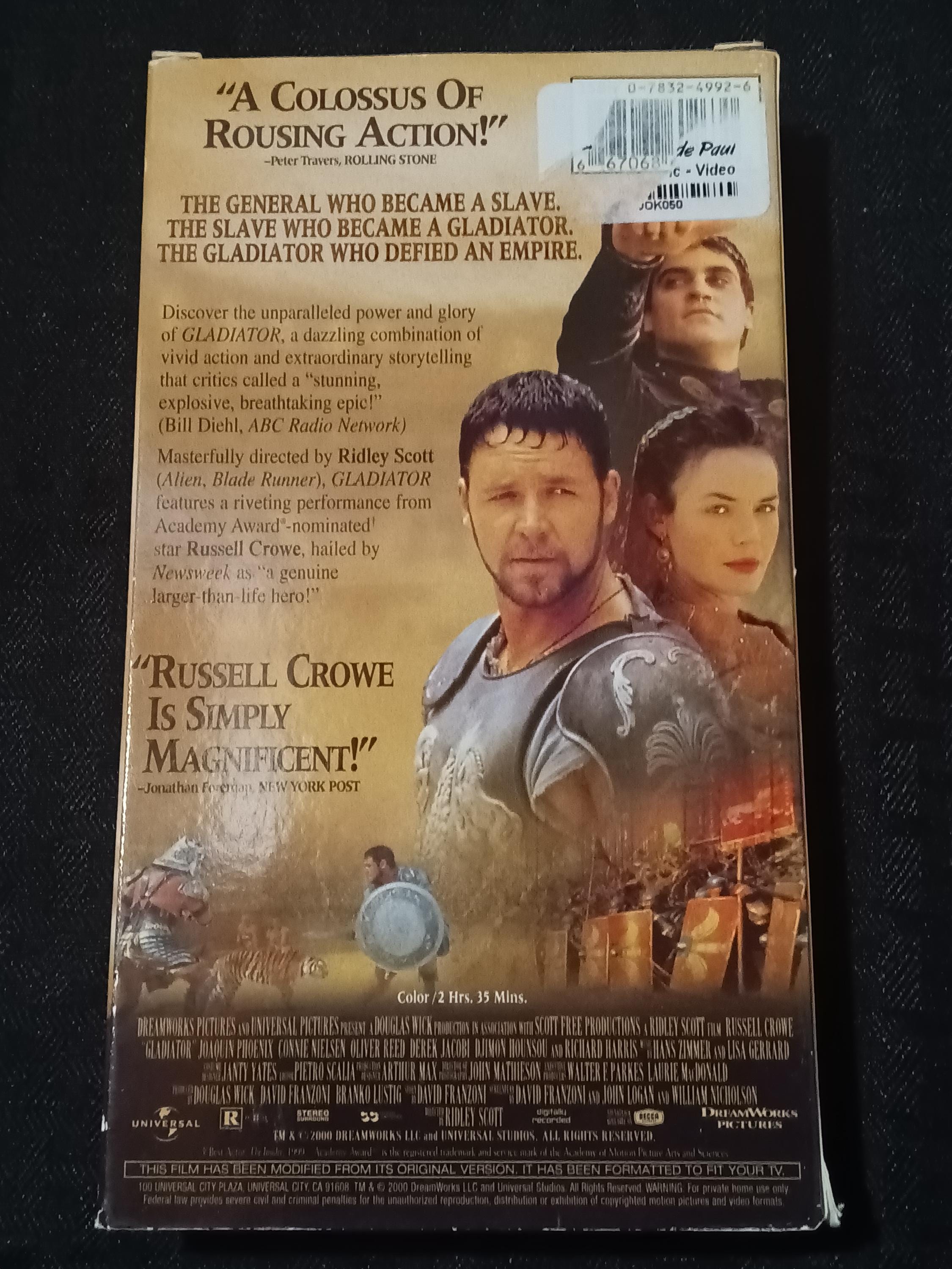 Gladiator (VHS Movie) - Etsy