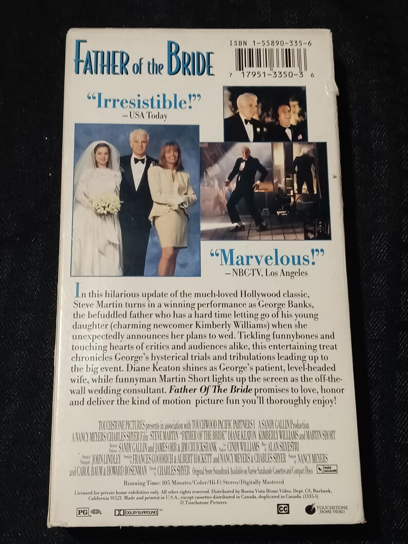 Father of the Bride (VHS Movie) - Etsy