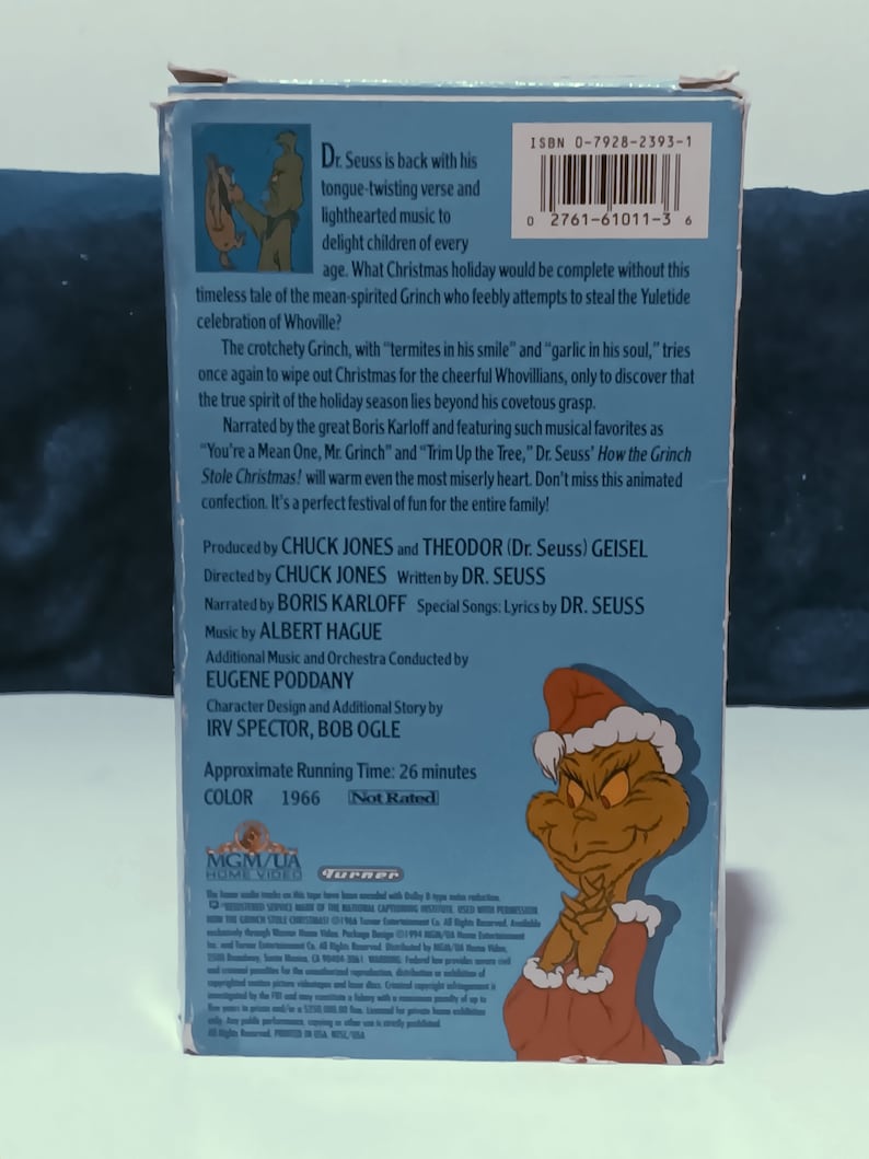 How the Grinch Stole Christmas VHS MOVIE - Etsy