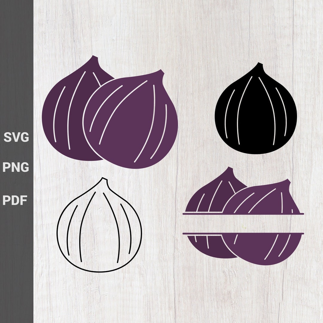 Fig SVG Outline and Split Monogram Frame Name for Jam Label - Etsy UK