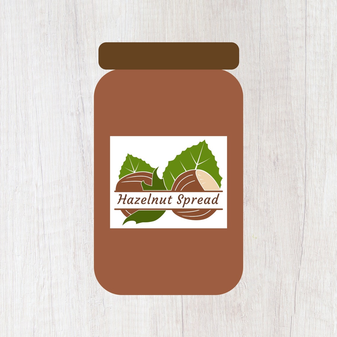 Hazelnut SVG, Hazelnuts With Green Leafs Split Monogram Frame Name for ...