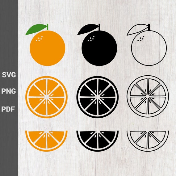 Orange Slice Silhouette