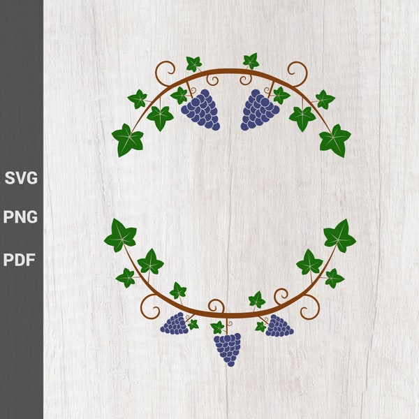 Vineyard Grape Vines Svg - Etsy