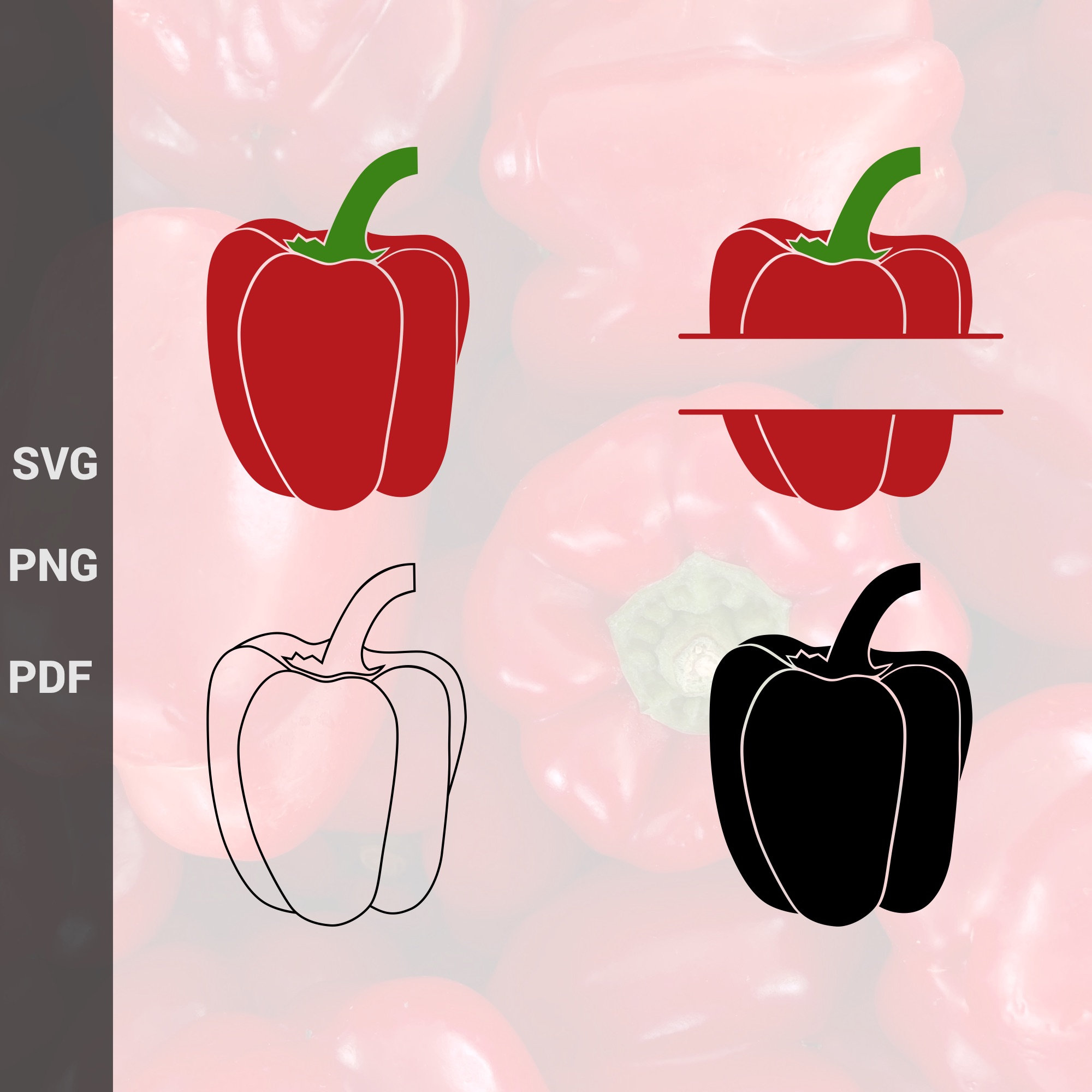 Bell Pepper Silhouette