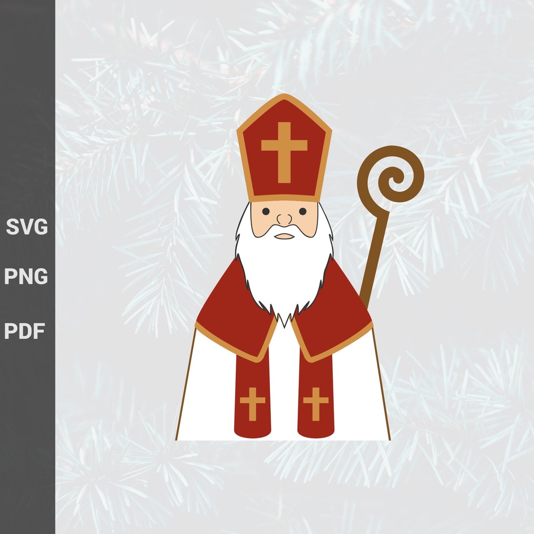 San Nicolás SVG Sinterklaas Cutting File & PNG para - Etsy México