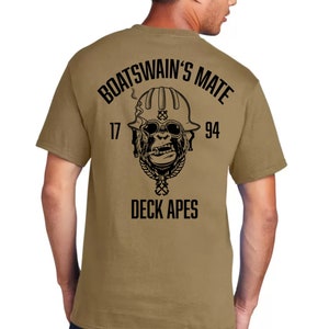 U.S. Navy Boatswain’s Mate Deck Ape T-shirt - Etsy