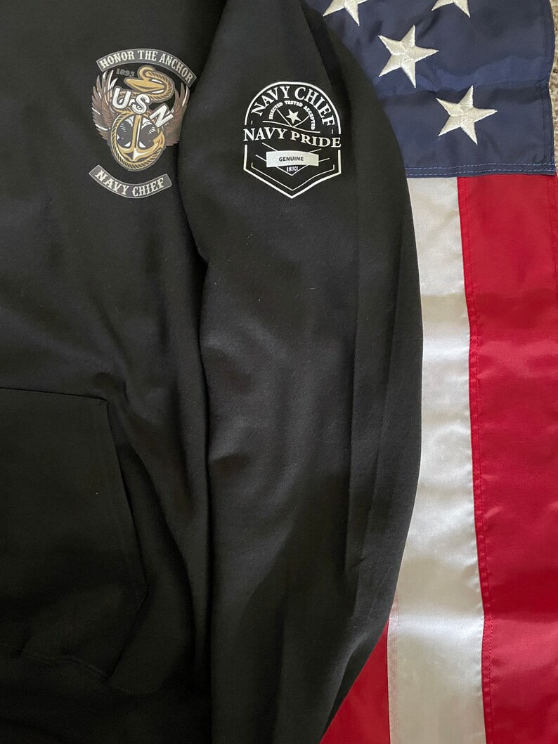 US Navy Chief Hoodie - Etsy