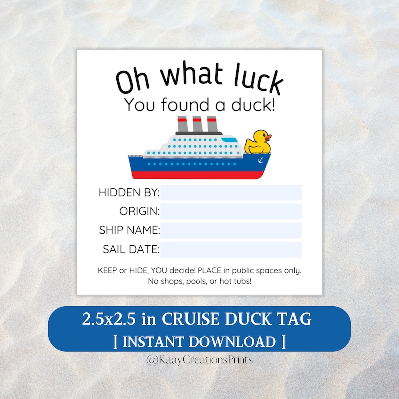 Cruising Duck Labels - Etsy