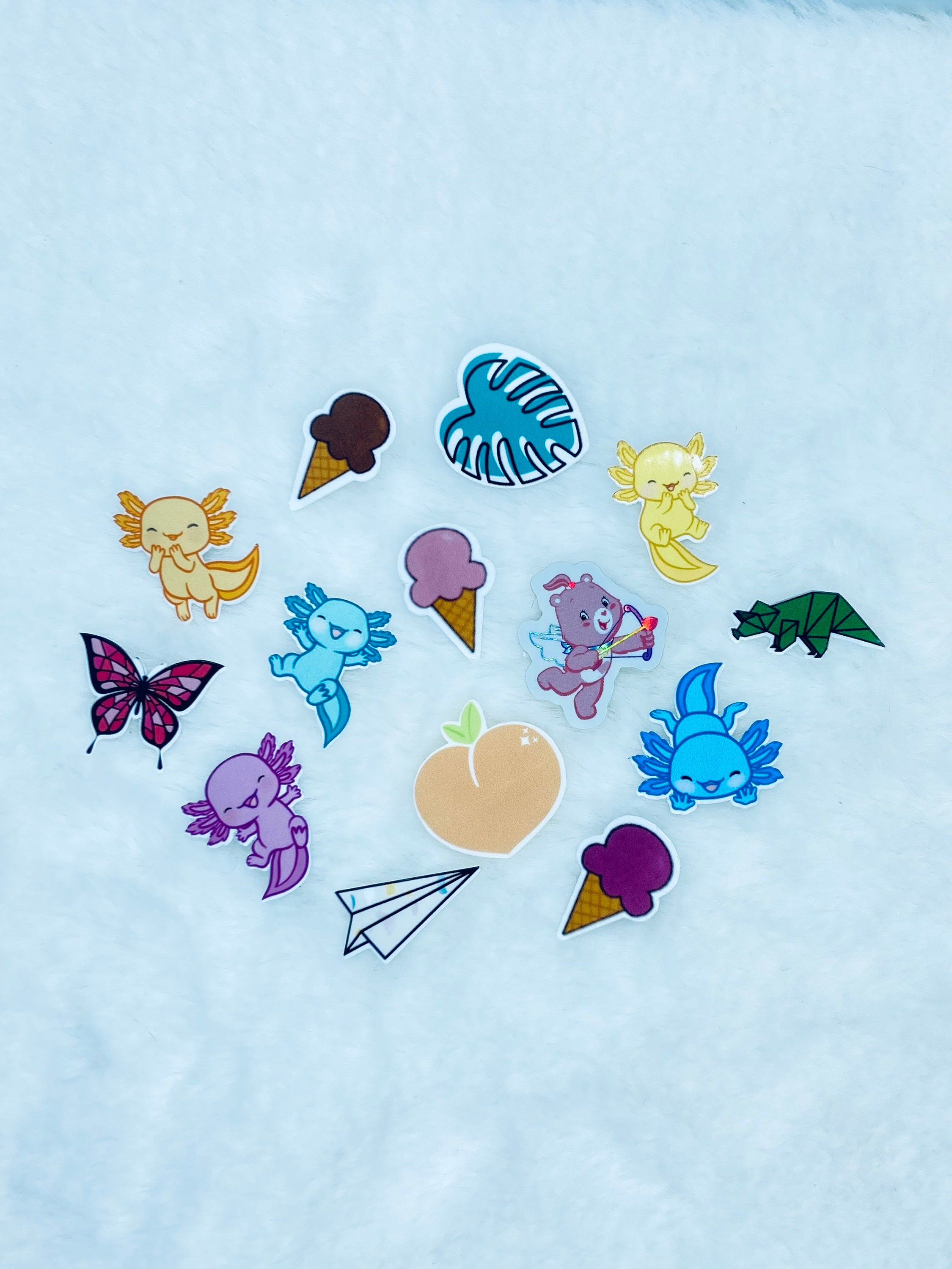 Mini Axolotl Stickers - Etsy