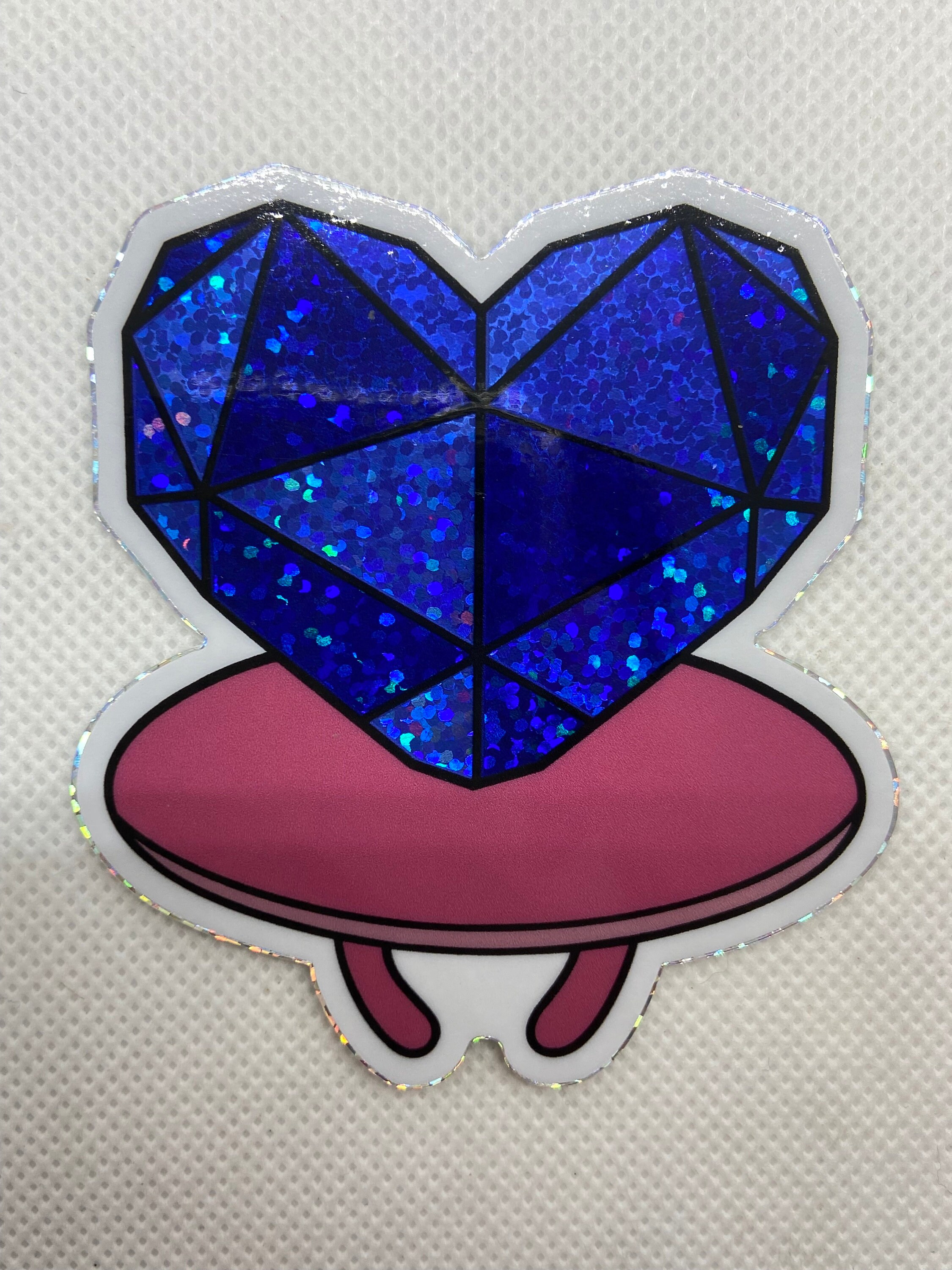 Holographic Heart Ring Candy Sticker - Etsy