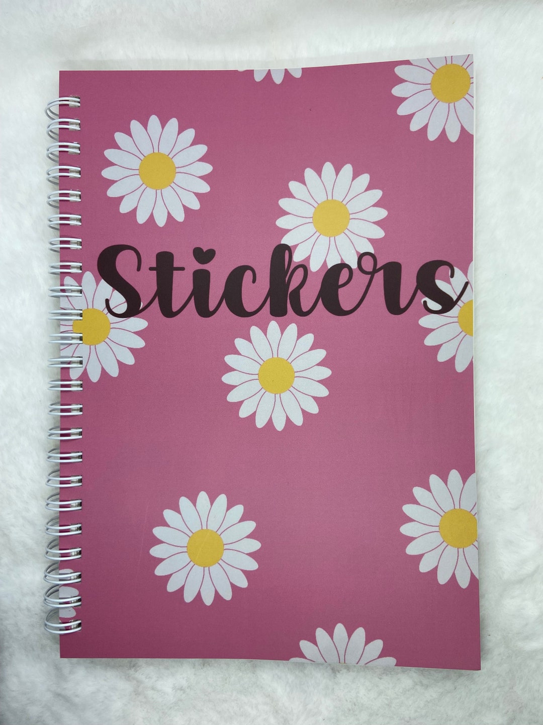 Daisy Reusable Sticker Book | 8.5” X 6” Sticker Book | 50 Pages - Etsy